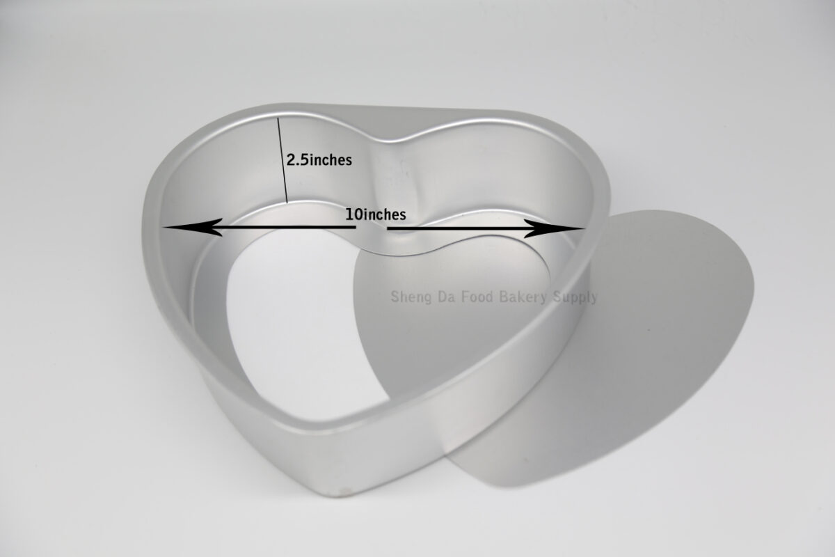 10" Moveable Heart Shape Pan - Sheng Da Food Service