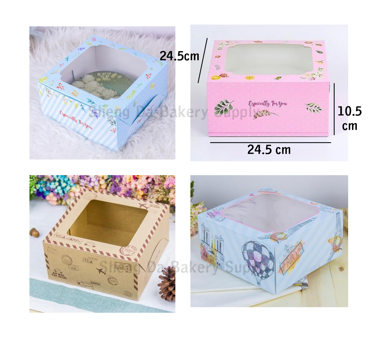2LB Fancy Cake Box - Sheng Da Food Service