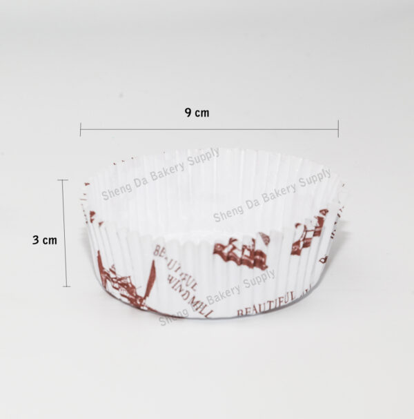 Bread Paper Cup Circle 9x3cm - Sheng Da Food Service
