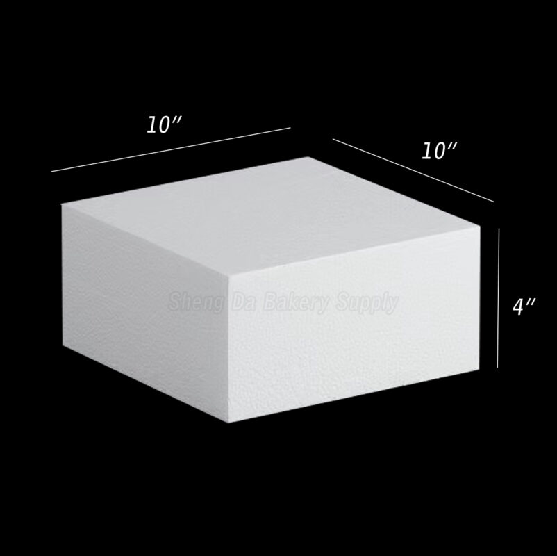 10" Square Foam - Sheng Da Food Service