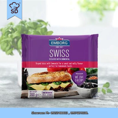 Emborg Swiss Emmental Sliced Cheese - Sheng Da Food Service